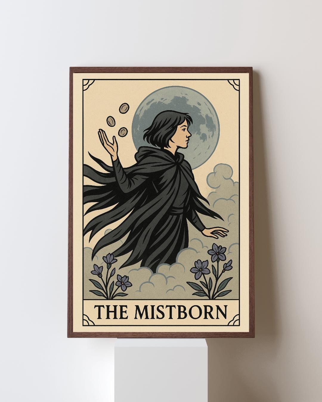 Mistborn Poster - Vin Art Print - Fantasy Book Wall Art - Brandon ...