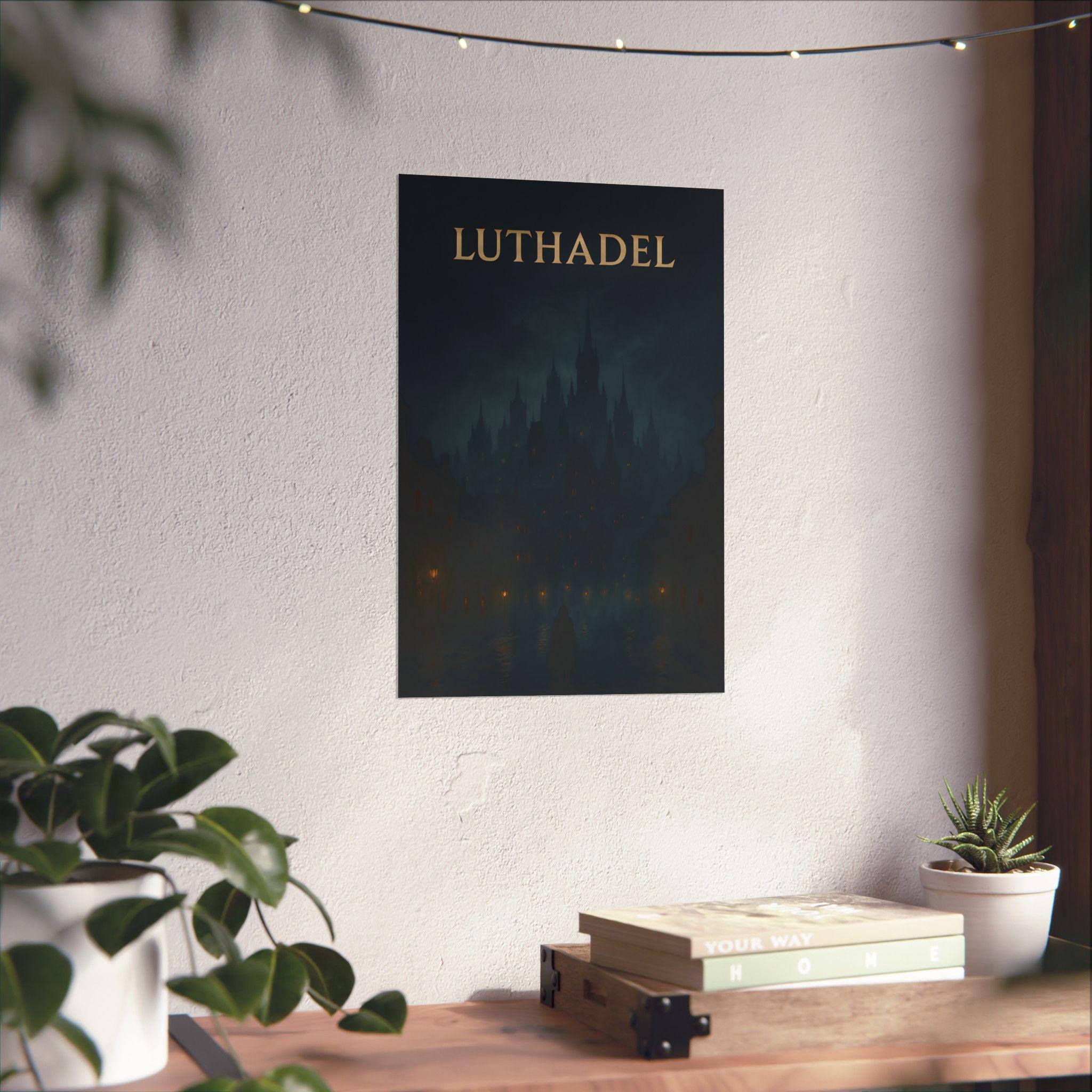 Luthadel Poster - Mistborn Night City Art Print - Fantasy Gothic Street ...