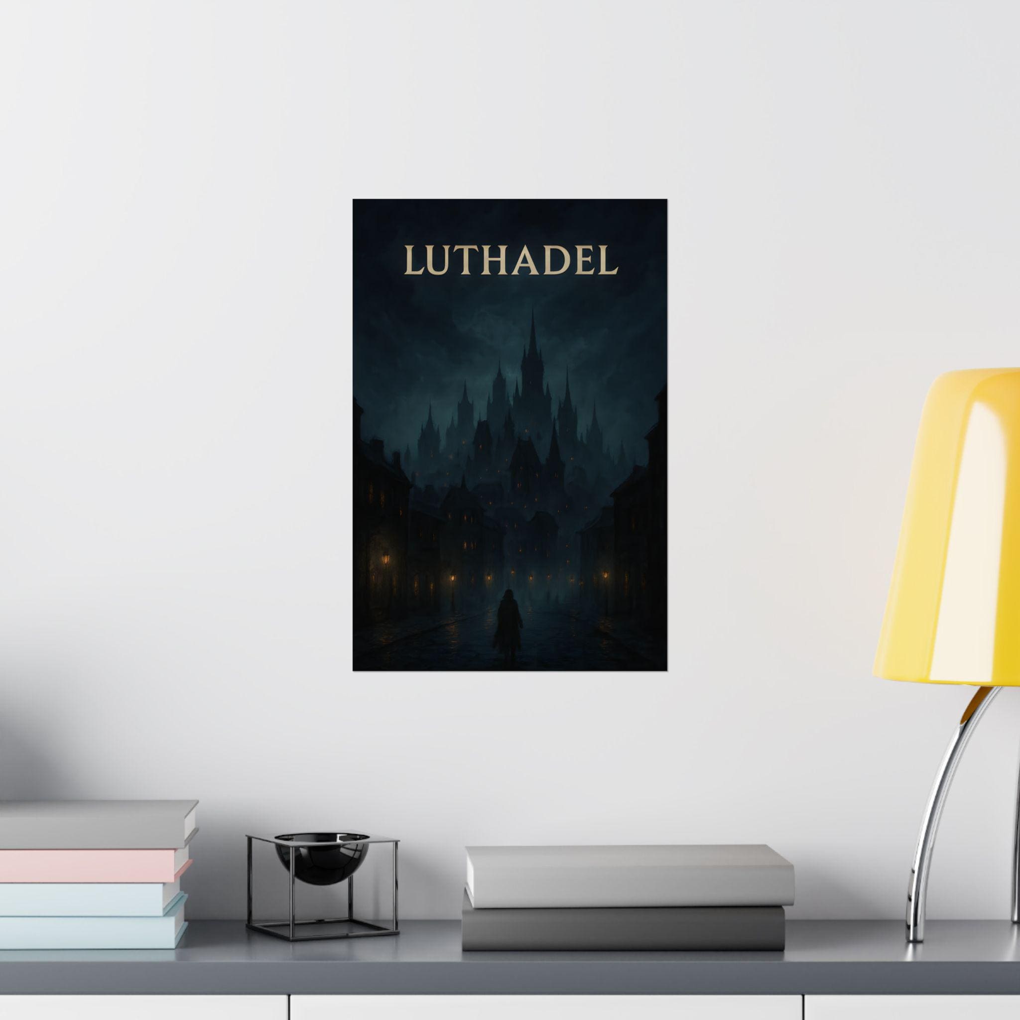 Luthadel Poster - Mistborn Night City Art Print - Fantasy Gothic Street ...