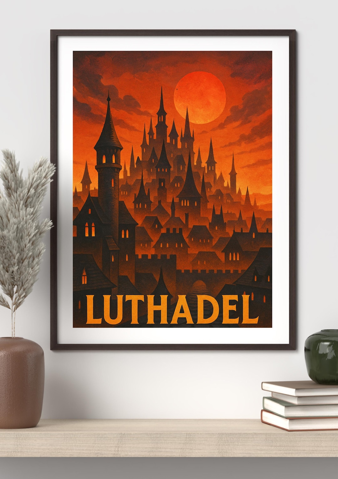 Luthadel Mistborn City Art Print - Fantasy Cityscape Poster - Brandon ...