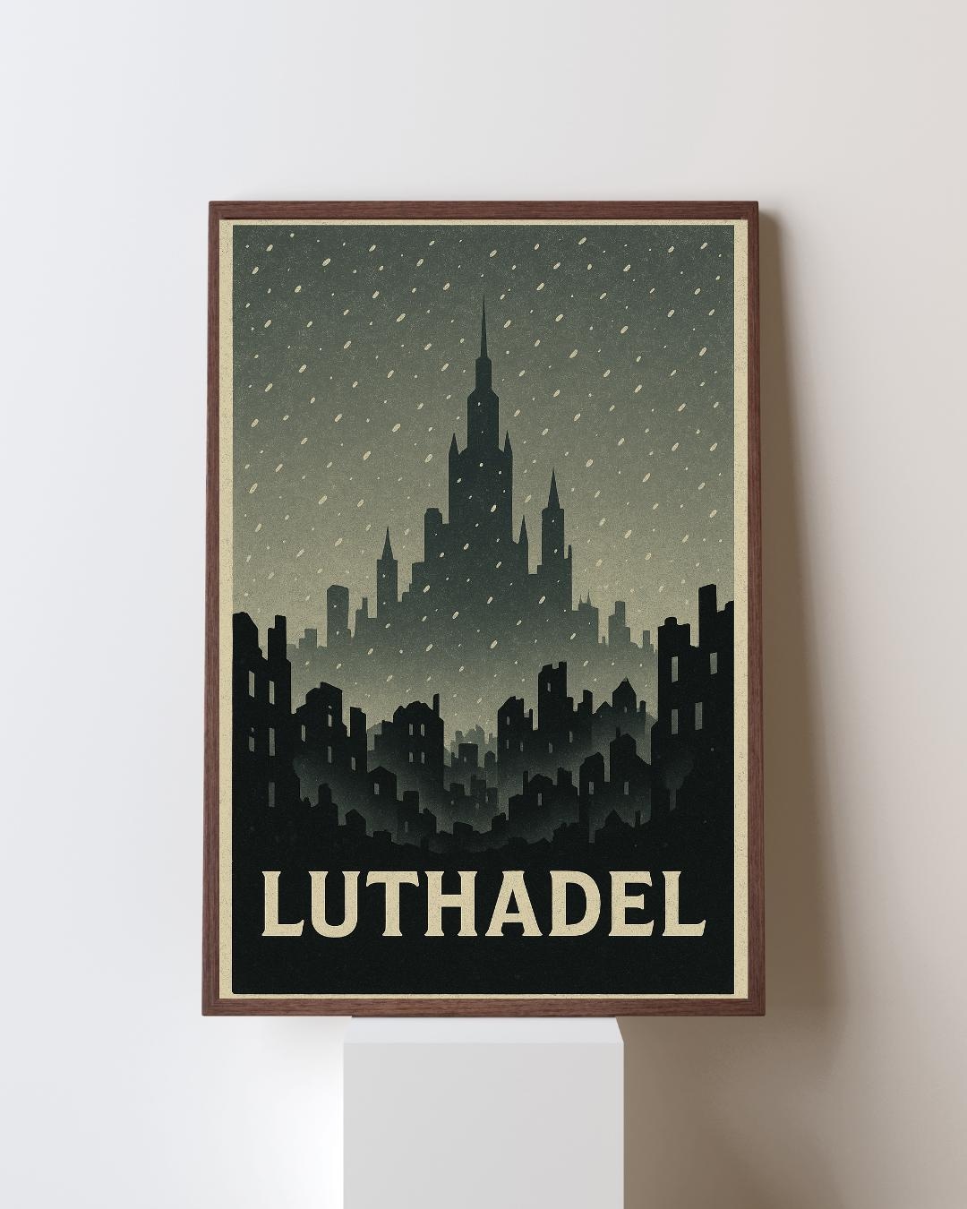Luthadel Poster - Mistborn Cityscape Art Print - Fantasy Book Location ...