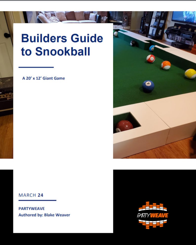 Snookball: A 15-page Builders Guide - Etsy