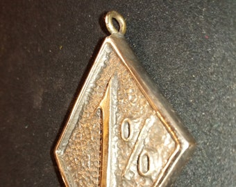1% Badge/ Bronze Metal/ Diamond / One Percent Badge - Etsy