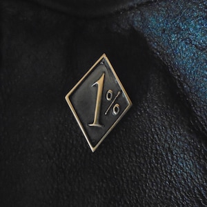 1% Badge/ Bronze Metal/ Diamond / One Percent Badge - Etsy