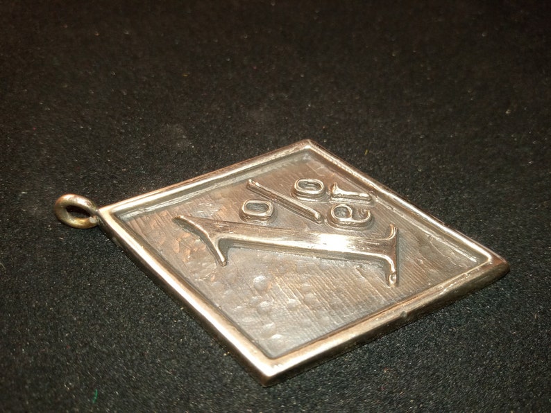 1%er Pendant/ Bronze Metal/ Diamond / One Percenter Pendant - Etsy