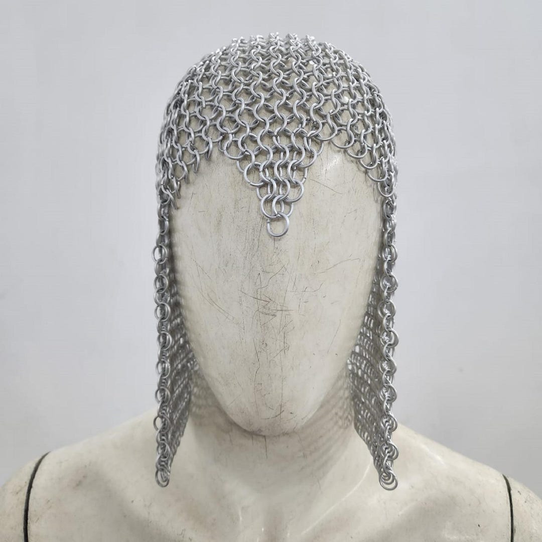 Handmade Aluminum Chainmail Coif: Medieval Hood, Ren Faire Costume - Etsy