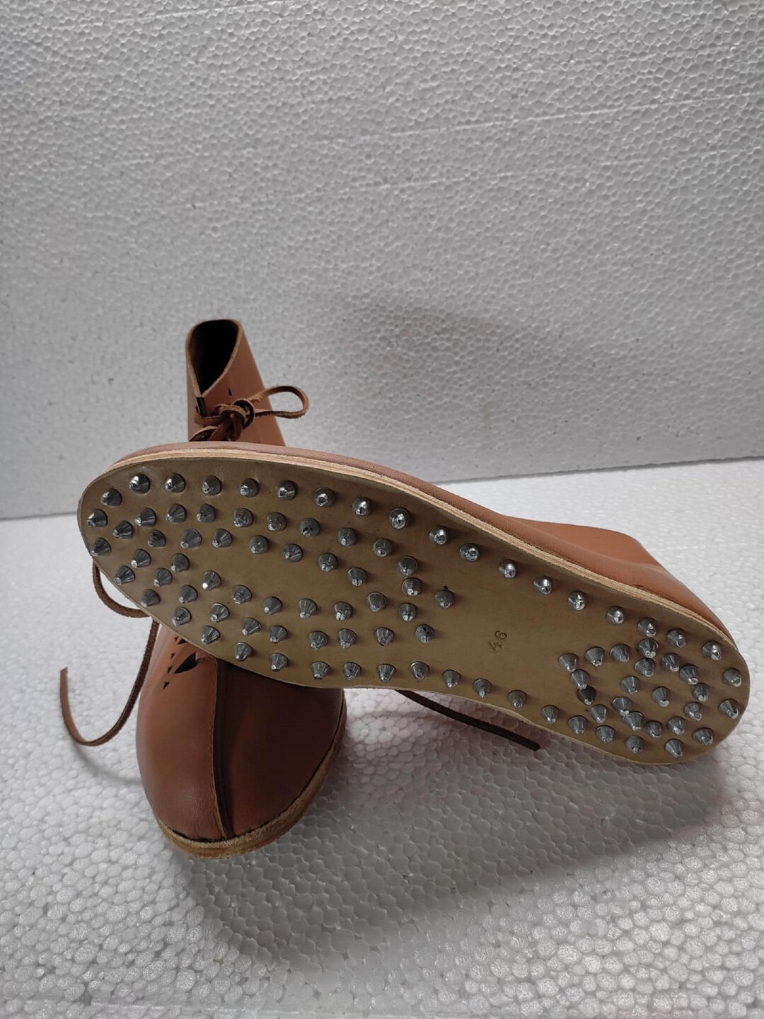 Roman Leather Mainz Calcei Boots | Thickness 6 Mm Brown Color With ...