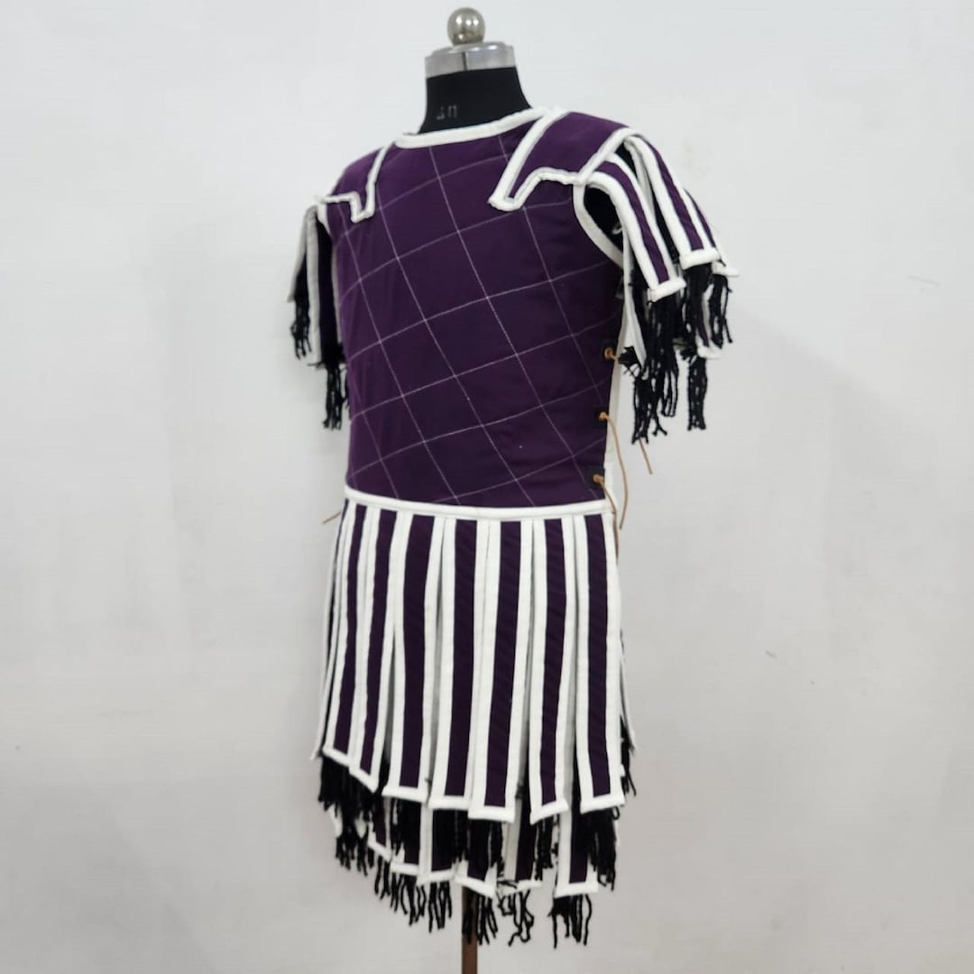 Handmade Medieval Roman Subarmalis Purple Color for Thick Padded Cotton ...