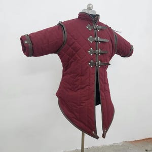 Witcher Larp Padded Doublet Gambeson Cotton Fabric Clothing Medieval ...