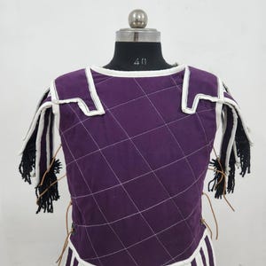 Handmade Medieval Roman Subarmalis Purple Color for Thick Padded Cotton ...