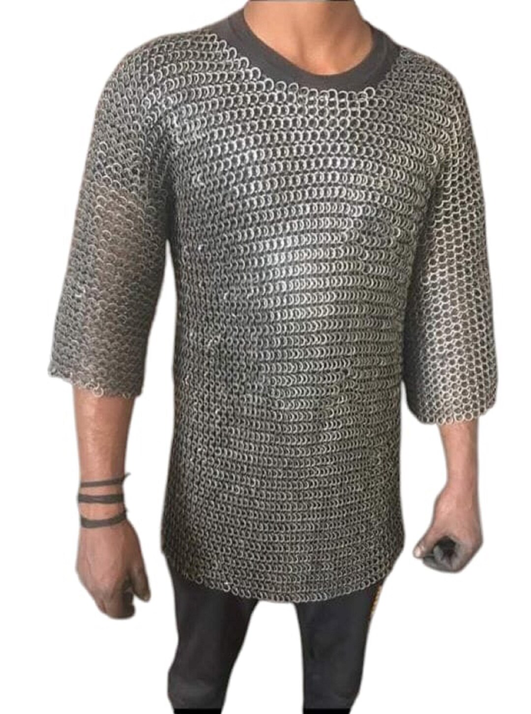9mm Chainmail Shirt: Flat Riveted Mild Steel Hauberk - Etsy