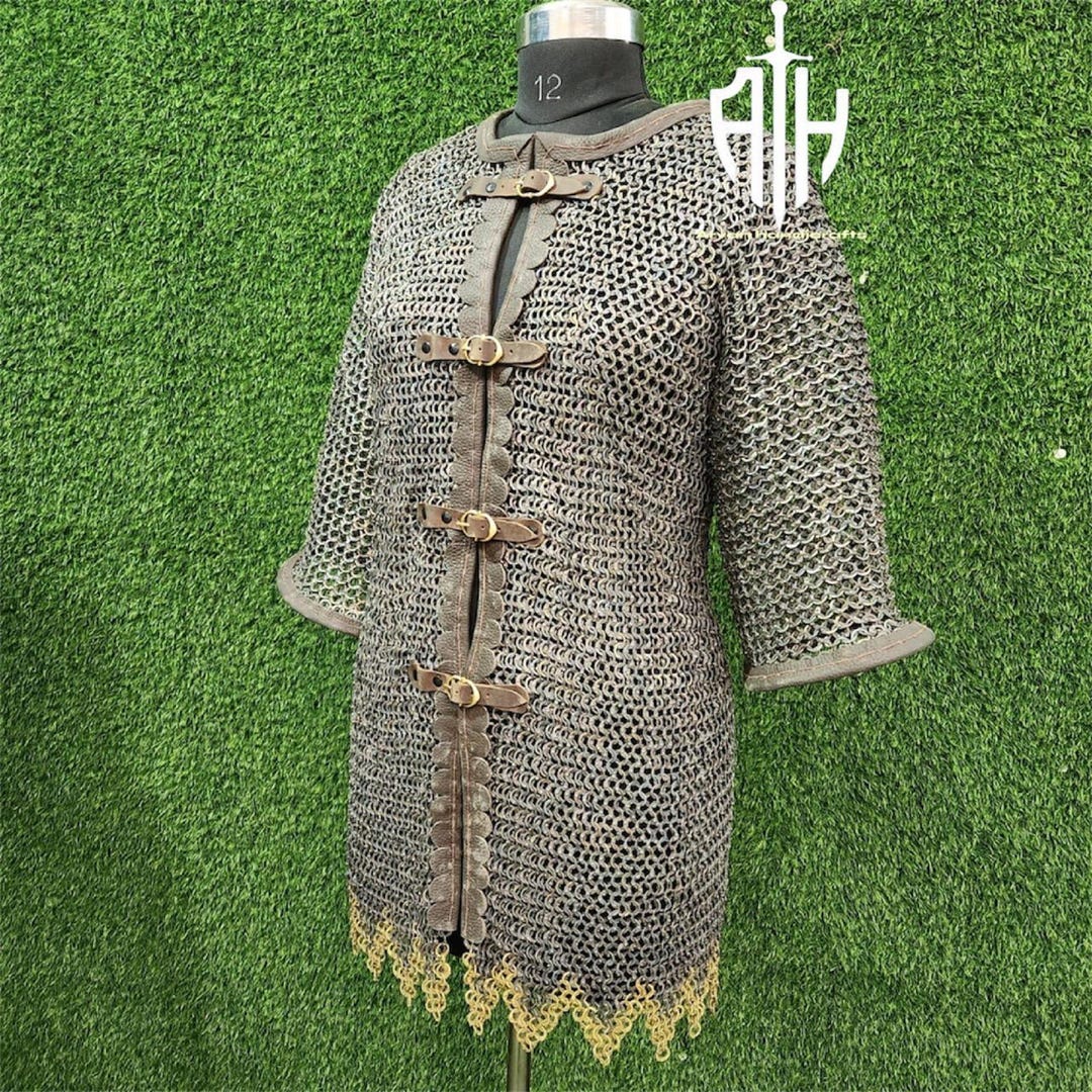 Titanium Chainmail Shirt ,9mm 18 Gauge Flat Ring Every Ring Dome ...