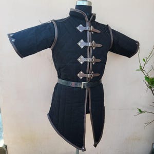 Witcher Larp Padded Doublet Gambeson Cotton Fabric Clothing Medieval ...