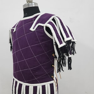 Handmade Medieval Roman Subarmalis Purple Color for Thick Padded Cotton ...