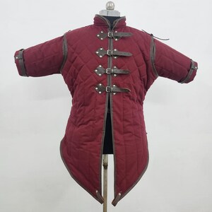 Witcher Larp Padded Doublet Gambeson Cotton Fabric Clothing Medieval ...