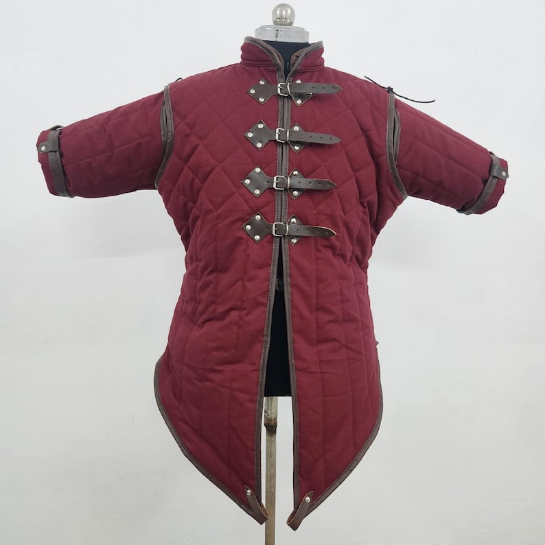 Witcher Larp Padded Doublet Gambeson Cotton Fabric Clothing Medieval ...