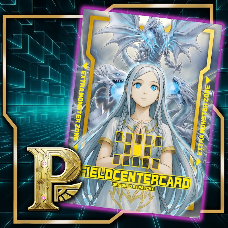 Blue Eyes Field Center Cards - Custom Made Collectors Rare, Starlight ...