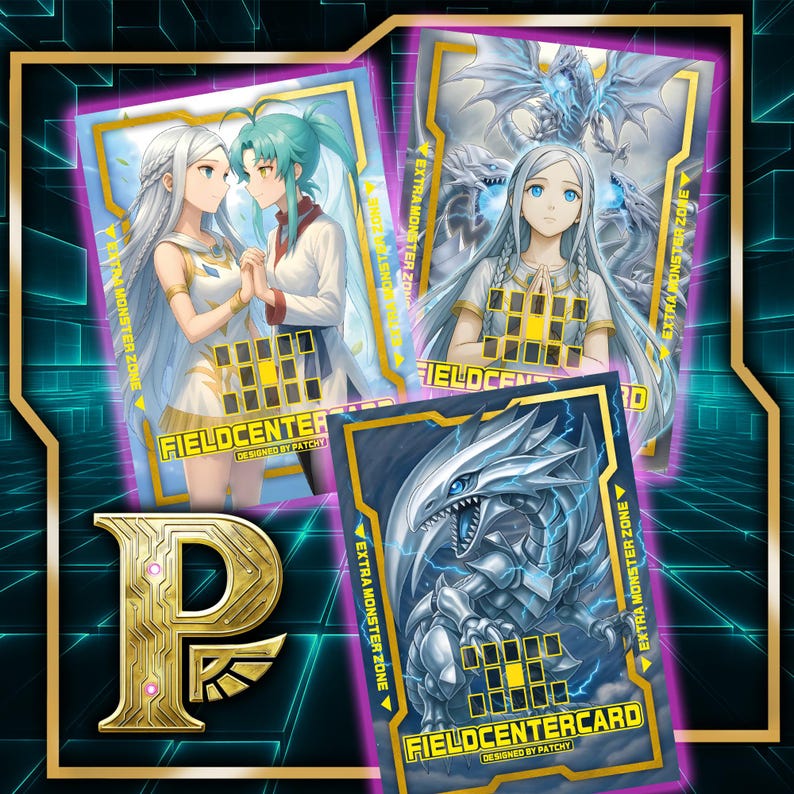 Blue Eyes Field Center Cards - Custom Made Collectors Rare, Starlight ...