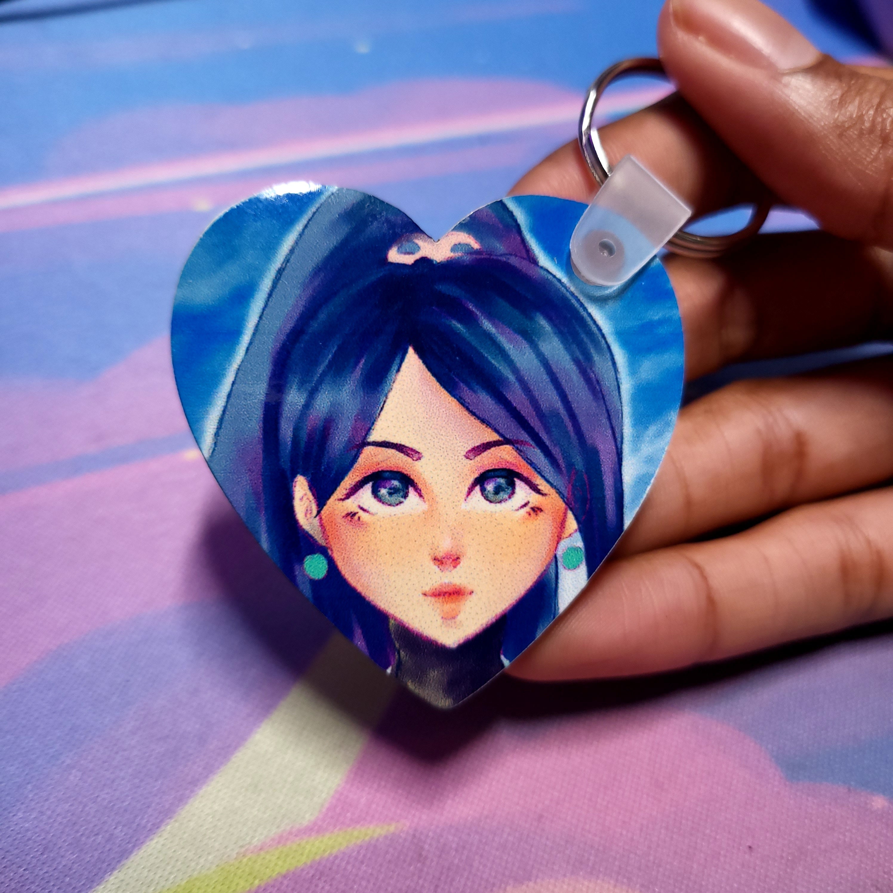 Valorant Girls Double Sided Heart Keychain Fade, Sage, Neon Gaming Cute ...