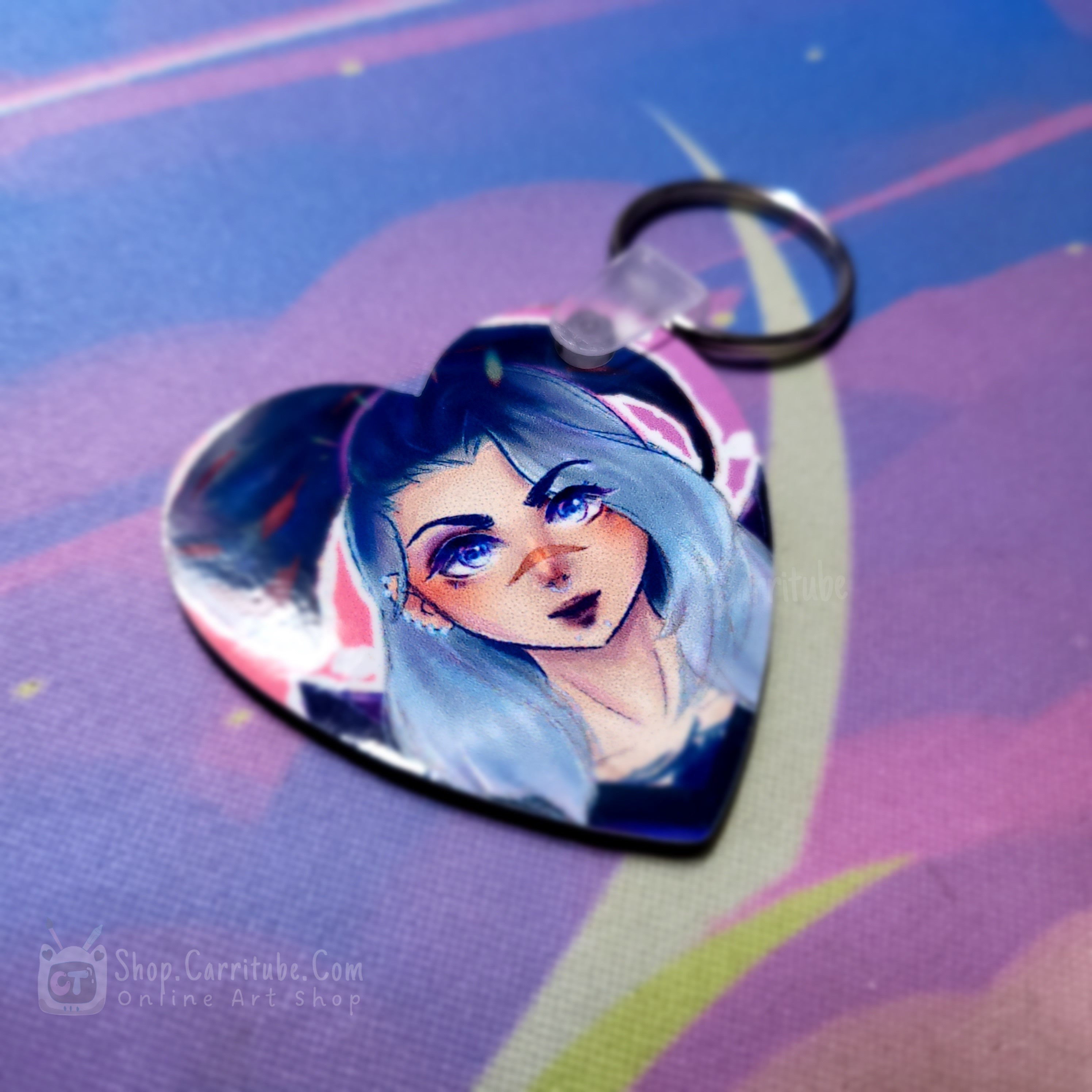 Valorant Girls Double Sided Heart Keychain Fade, Sage, Neon Gaming Cute ...