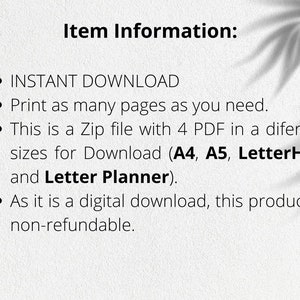 Printable Life Planner, 2023 Calendar, Pdfinstant Download, Weekly ...