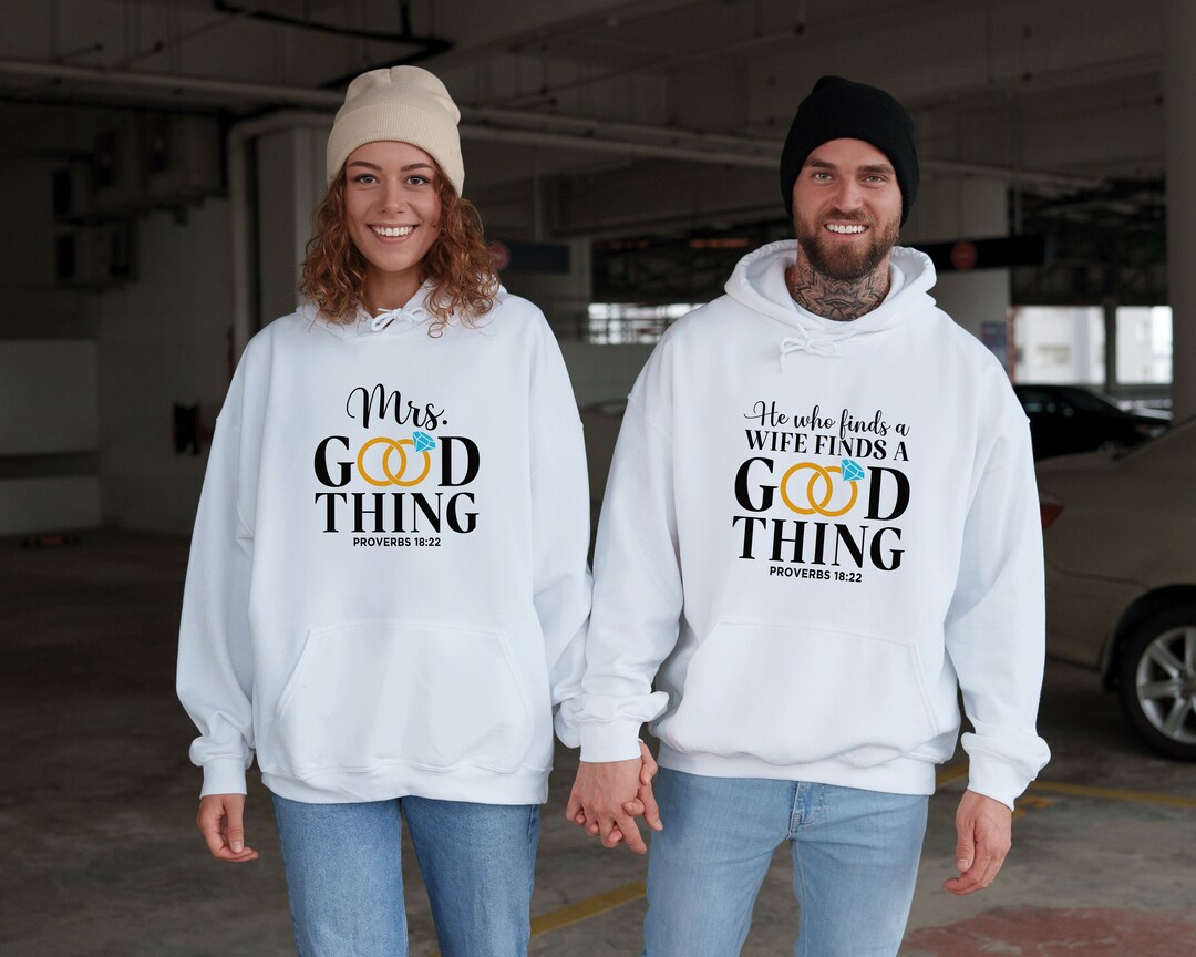 Matching Couple Hoodies Husband And Wife Matching Hoodies Honeymoon