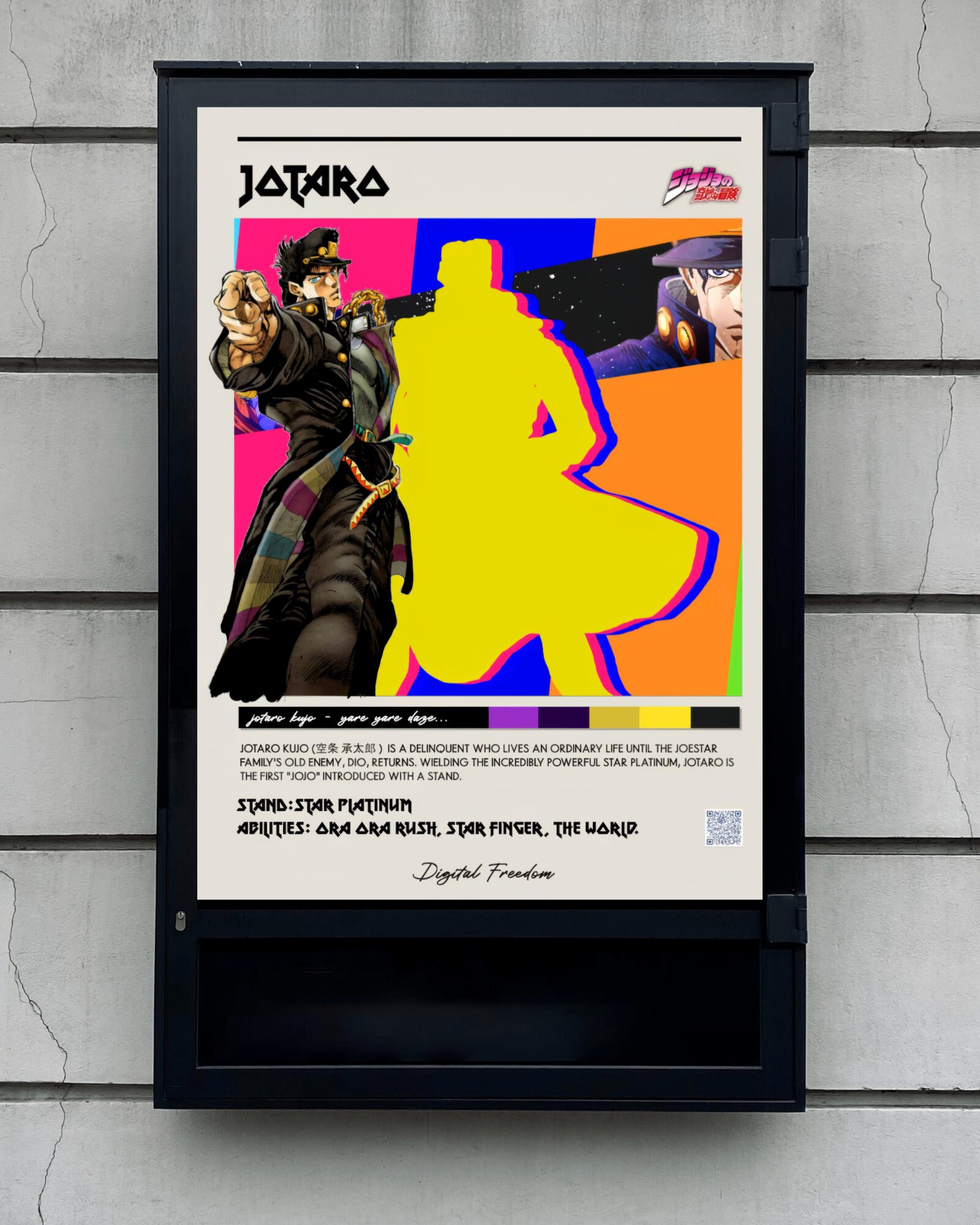Jojo's Bizarre Adventure Jotaro Poster Anime Printable - Etsy UK