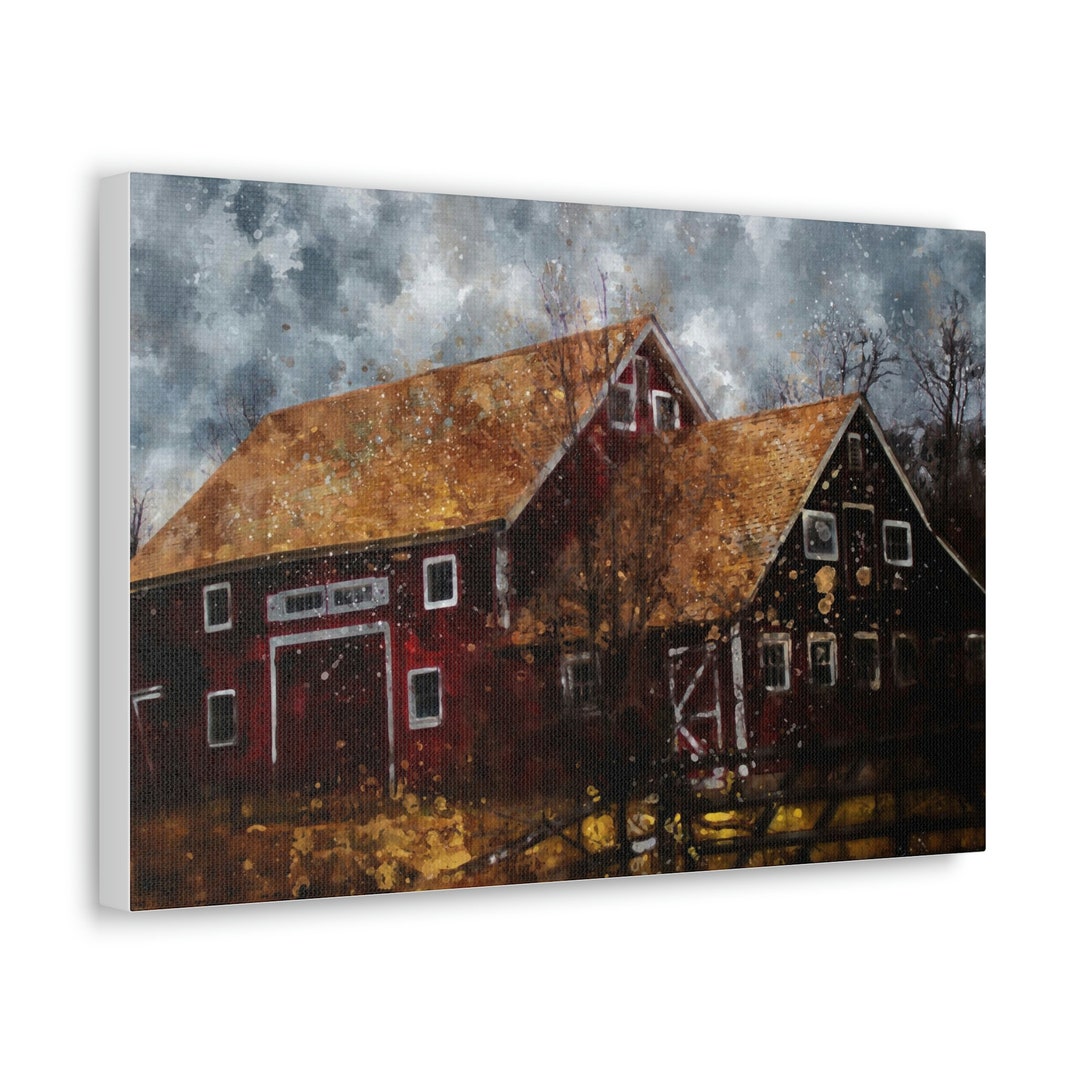 Rustic Barn Canvas - Etsy