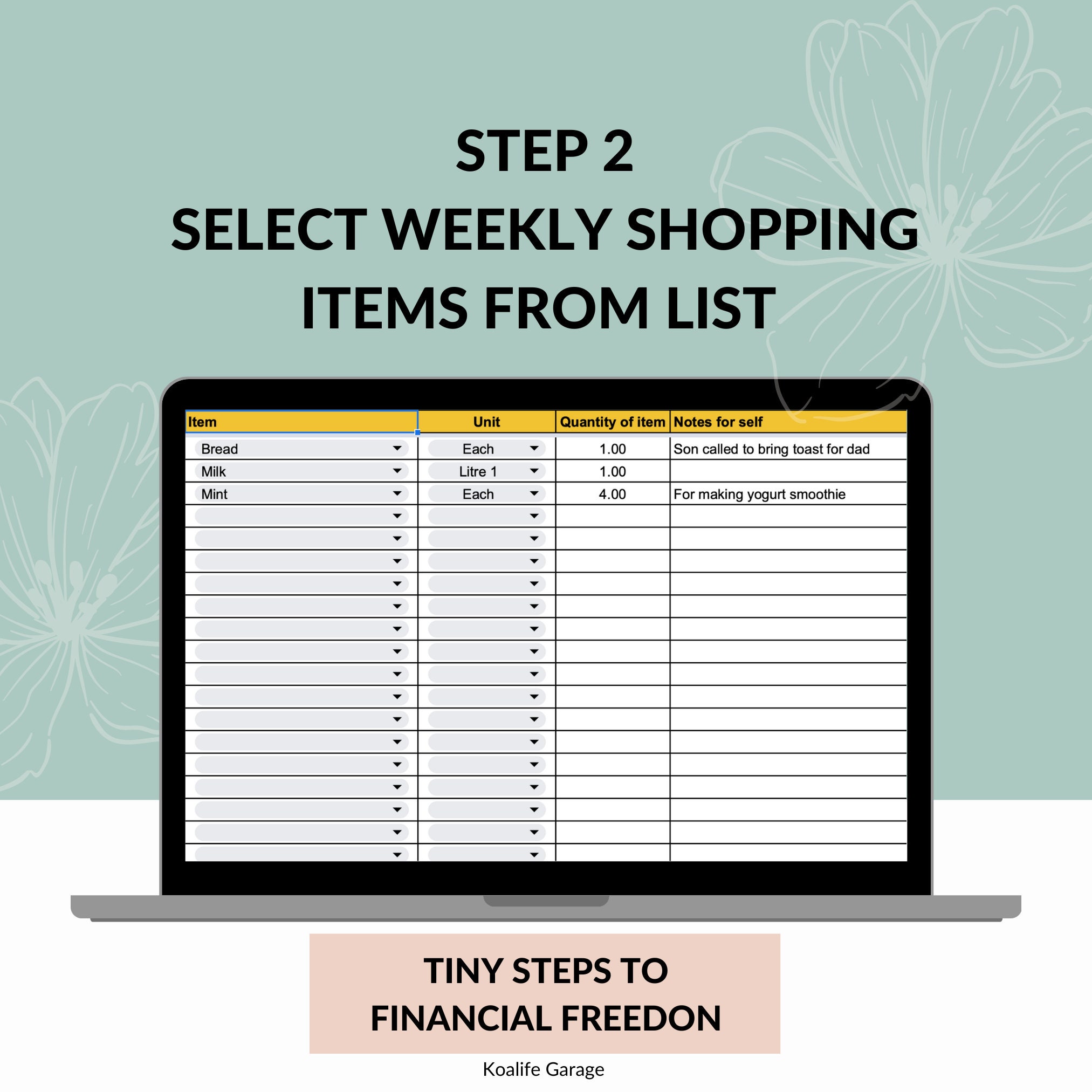 Ultimate Grocery Shopping Template - Etsy