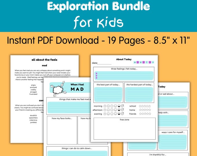 My Emotions Printable Pack | SEL Activities for Kids | Feelings ...