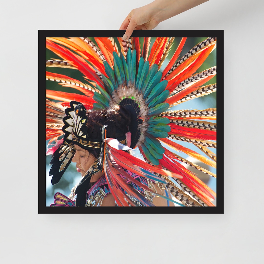 Aztec Warrior Feather Art - Etsy