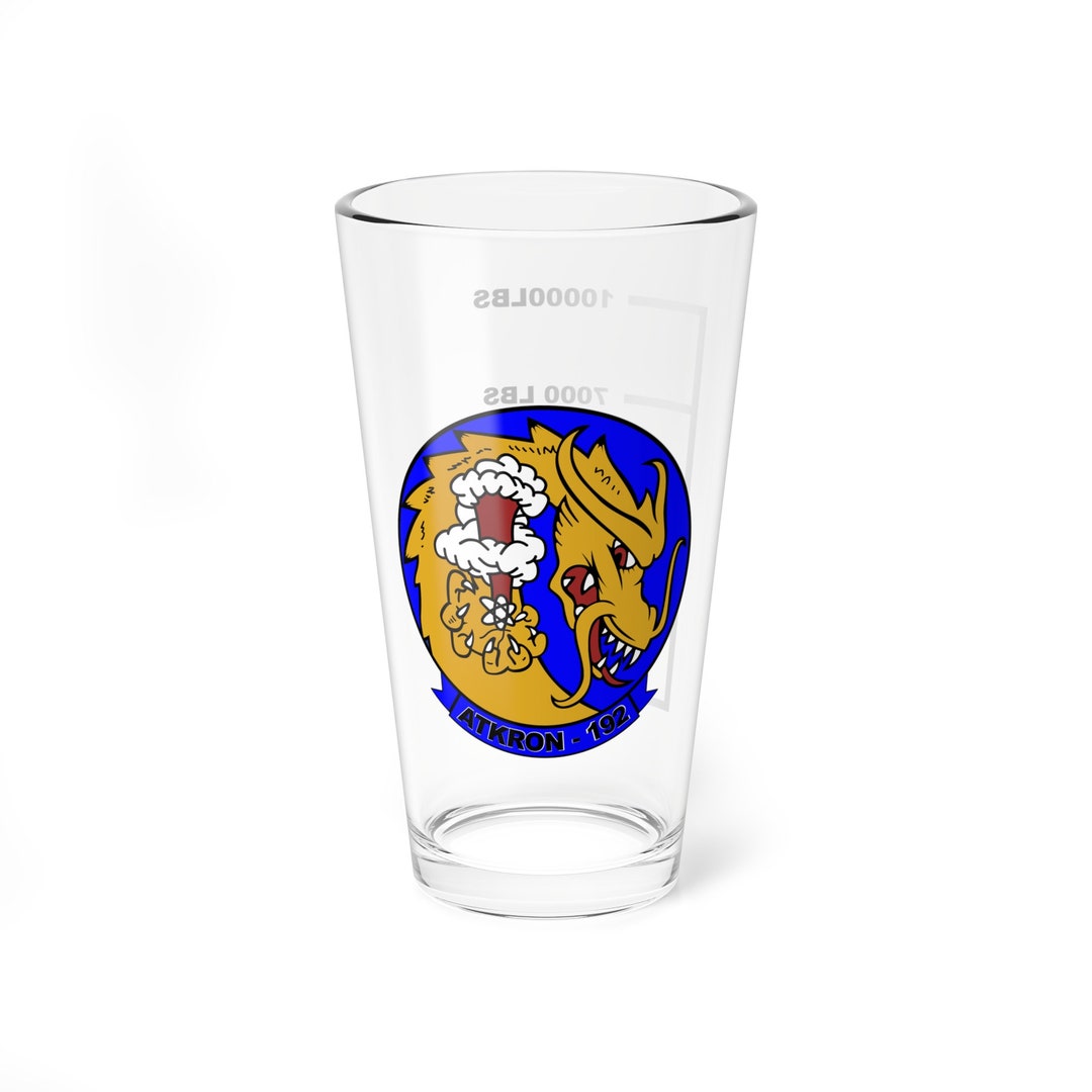 VA-192 "golden Dragons" Fuel Low Pint Glass, Navy Attack Squadron ...