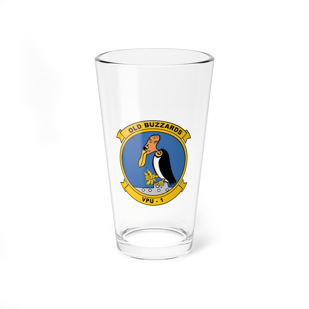 VPU-1 old Buzzards Pint Glass, US Navy Special Projects Squadron Flying ...