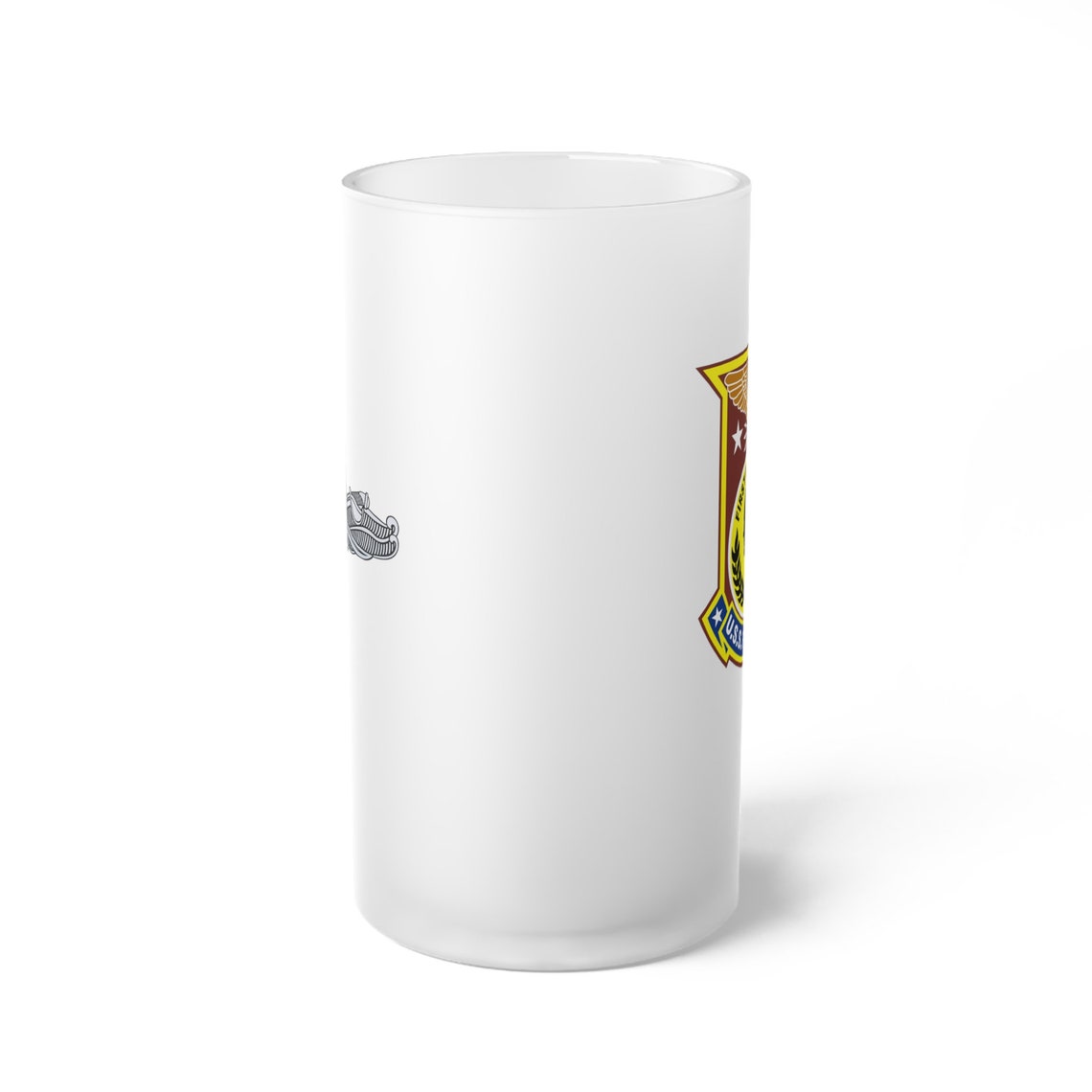 USS Forrestal ESWS Pin Frosted Glass Beer Mug - Etsy