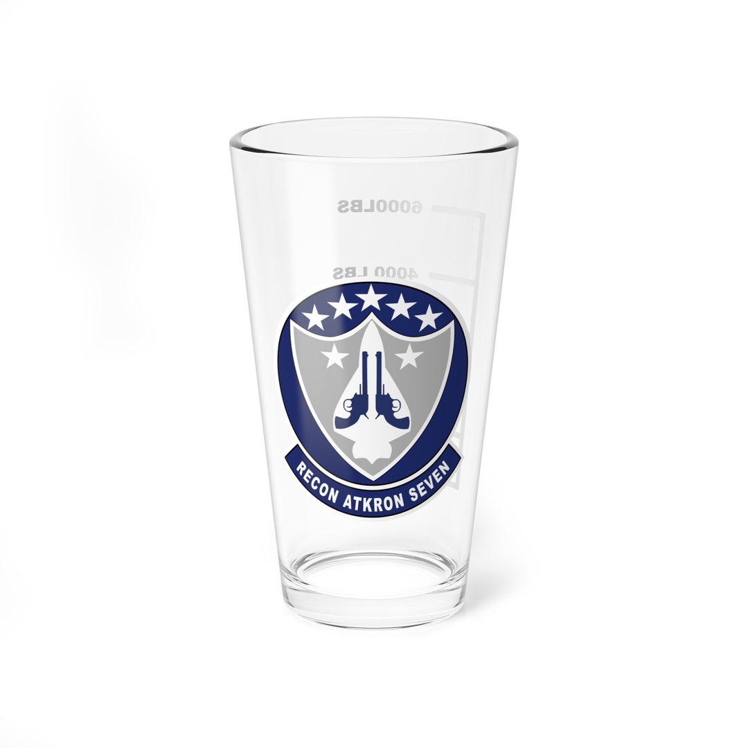 RVAH-7 “peacemakers” Fuel Low Pint Glass, Navy Reconnaissance and ...