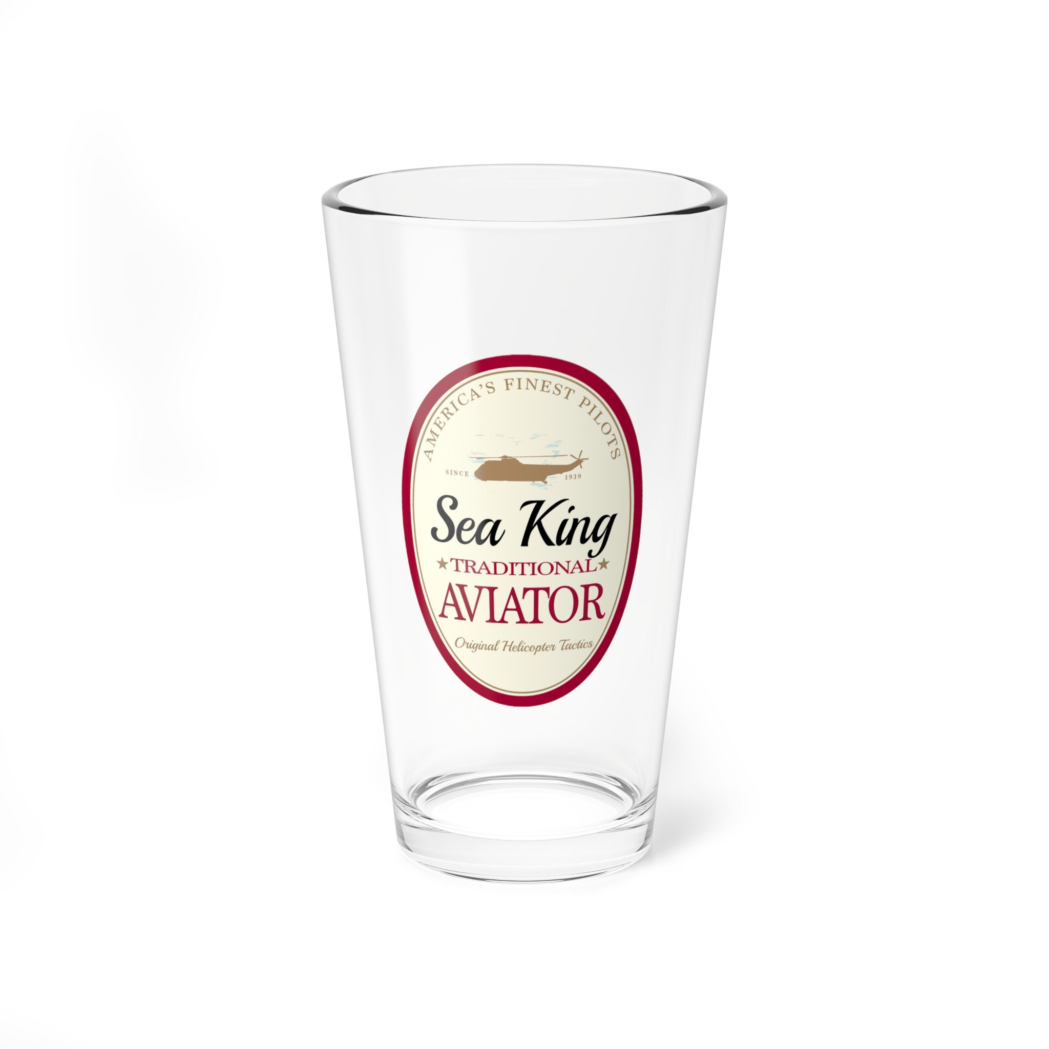 Traditional Aviator C/SH-3 Pint Glass Mixing Glass, 16oz, Navy ...
