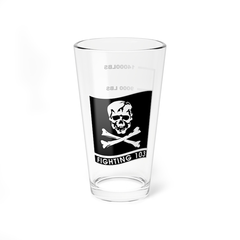 VFA-103 "jolly Rogers" Fuel Low Pint Glass, Navy Strike Fighter ...