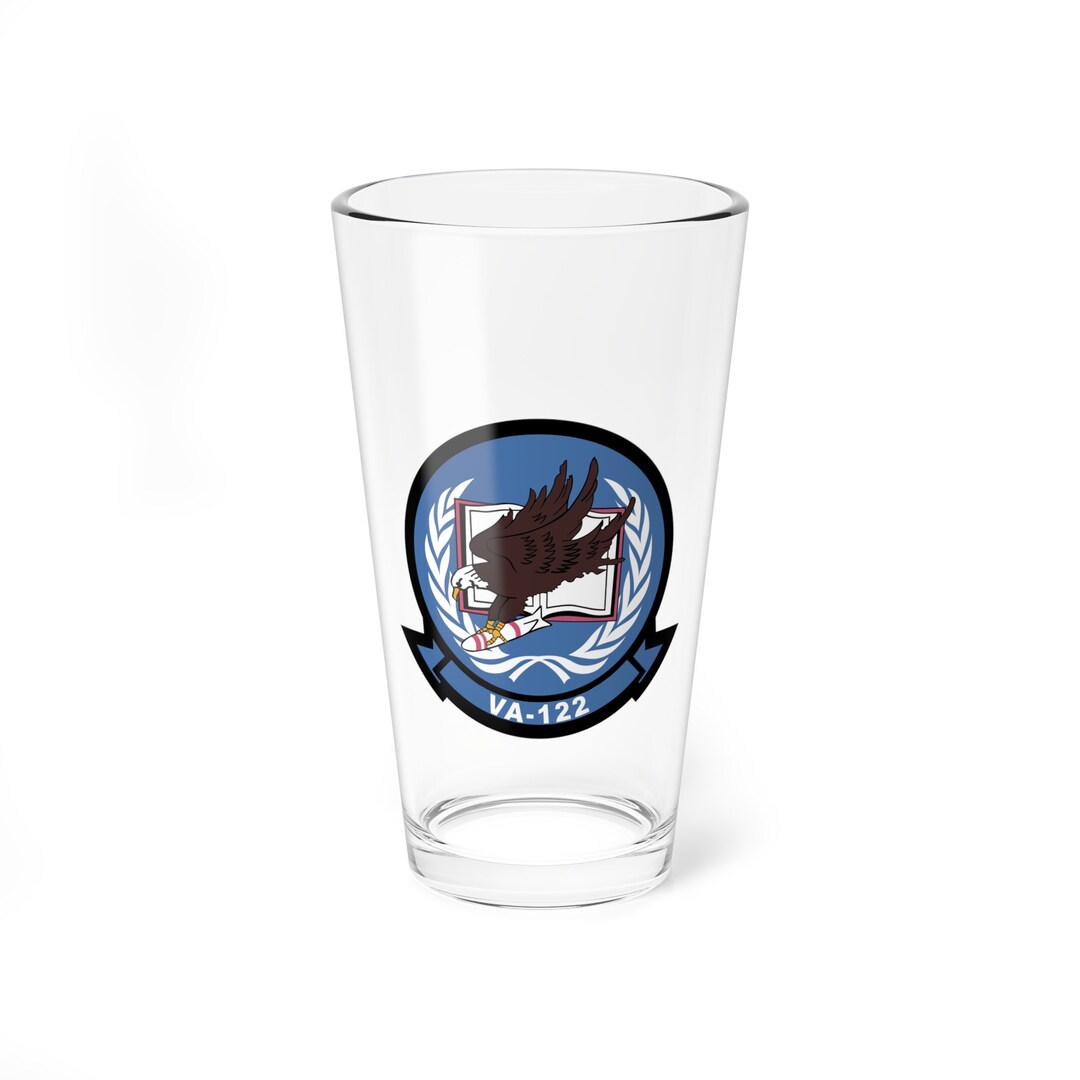 VA-122 Flying Eagles Pint Glass, US Navy Attack Squadron - Etsy