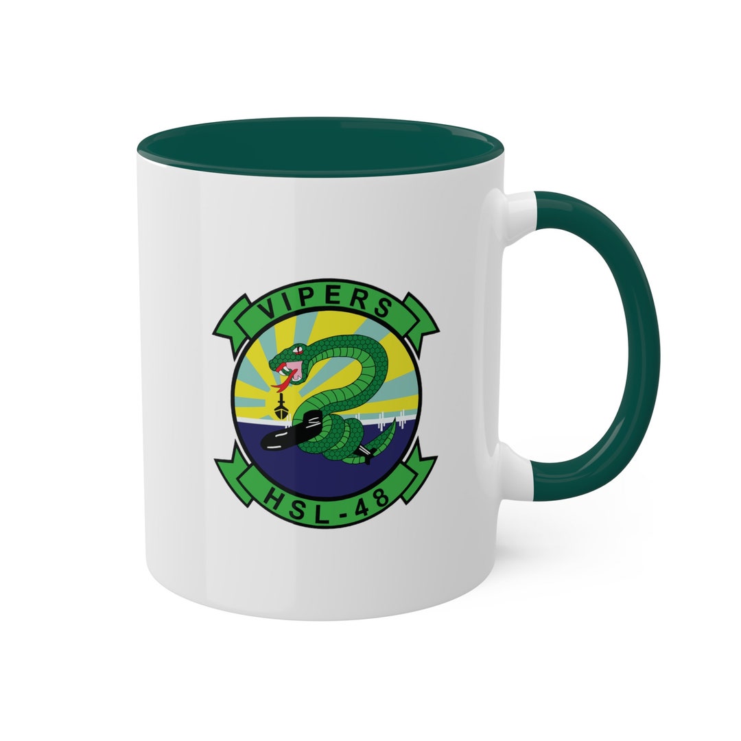 HSL-48 "vipers" -no Wings- 10oz. Mug, Navy,, Aviation, Wings, Veteran ...