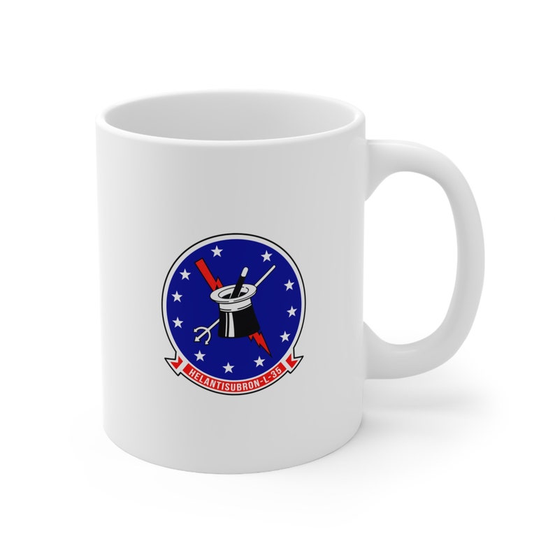 HSL-35 magicians Squadron Logo and SH-2 Profile Ceramic Mug Navy ...