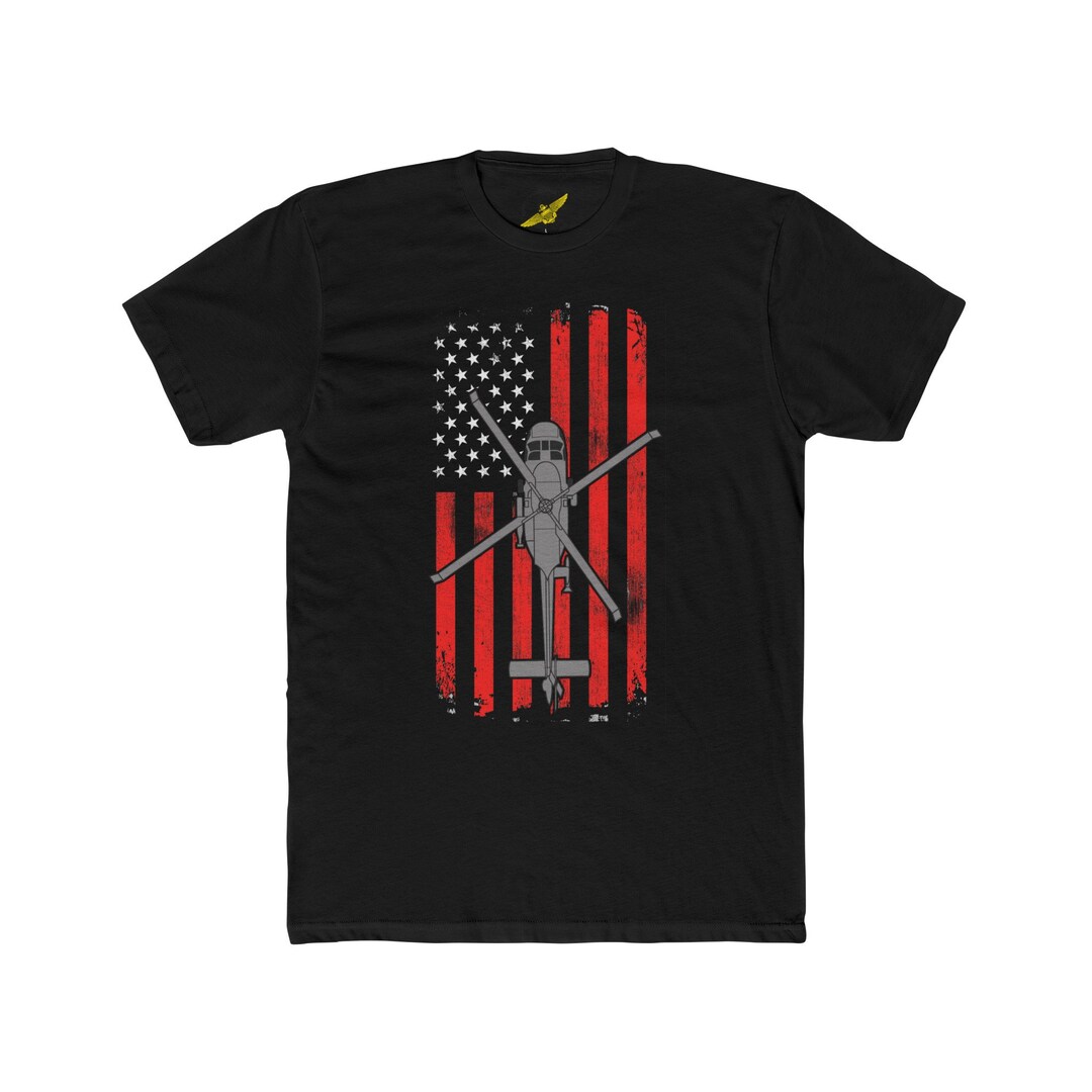 SH-60B Seahawk Patriotic Flag Men's Cotton Crew Tee, US Navy Patriotic ...