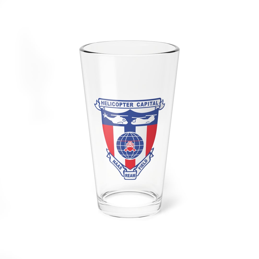 Outlying Field Imperial Beach Pint Glass, Navy Training Station Ream ...