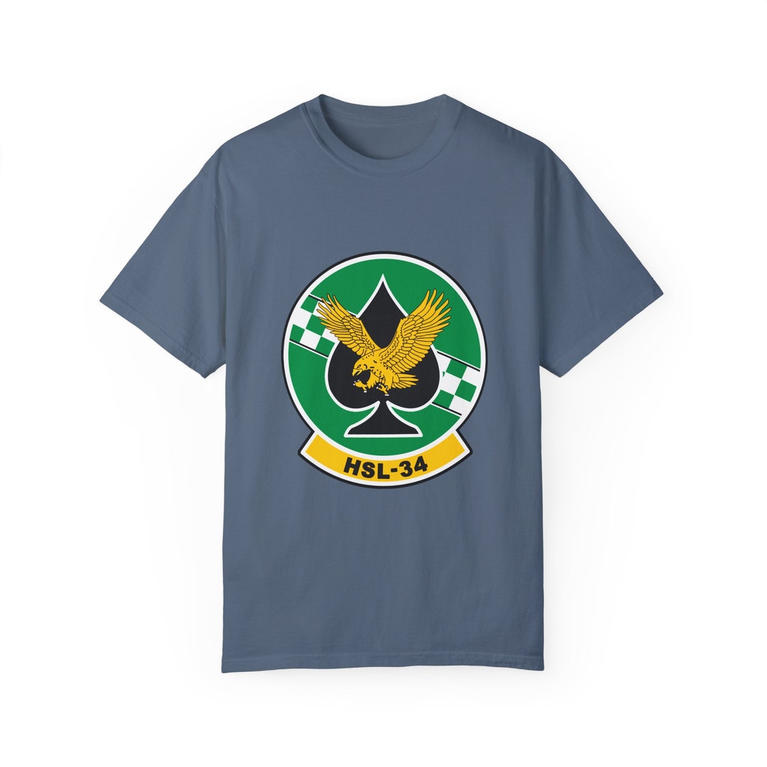 HSL-34 "greencheckers" T-shirt, Navy Helicopter Antisubmarine Squadron ...