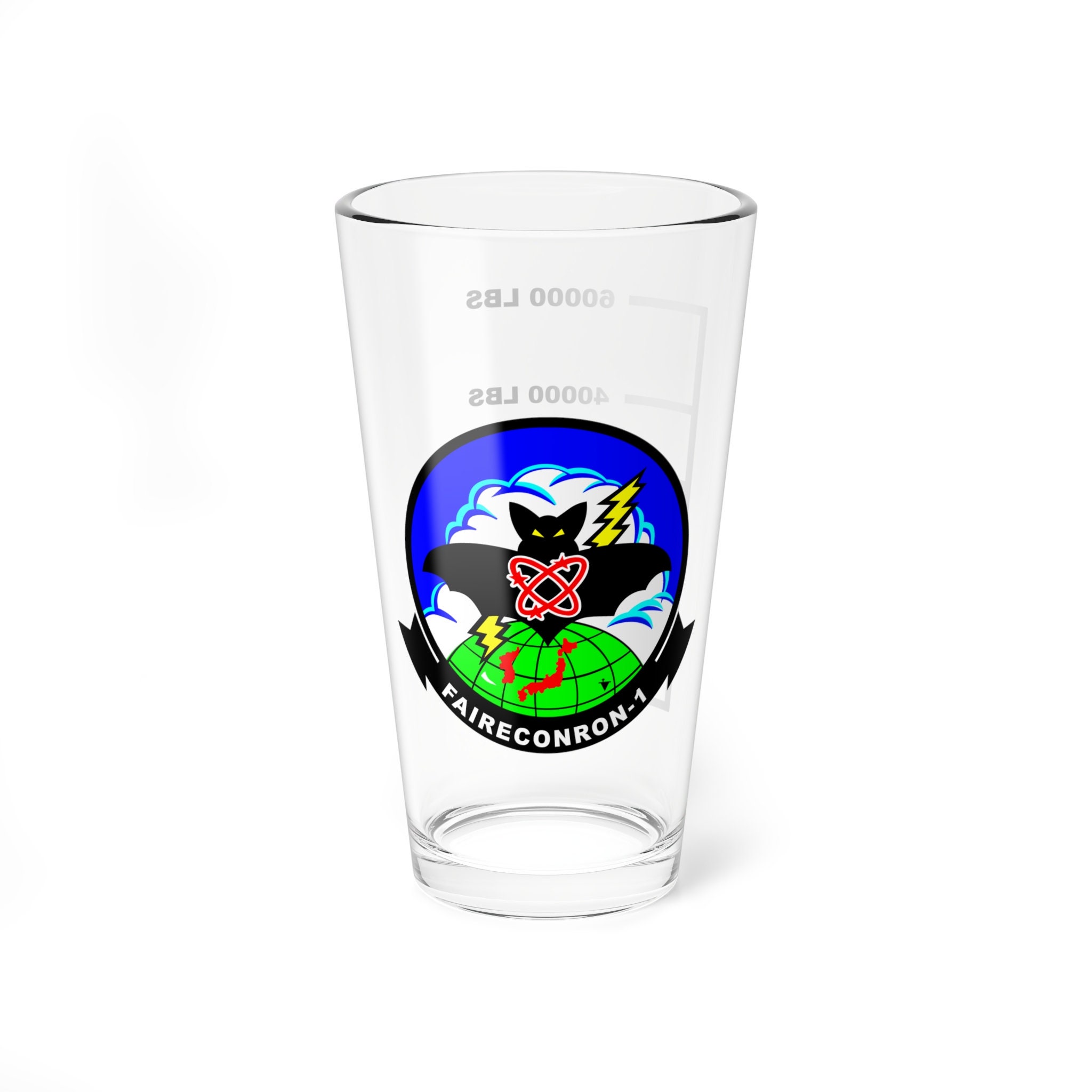 VQ-1 legacy Logo world Watcher Fuel Low Pint Glass FAIRECONRON Flying ...