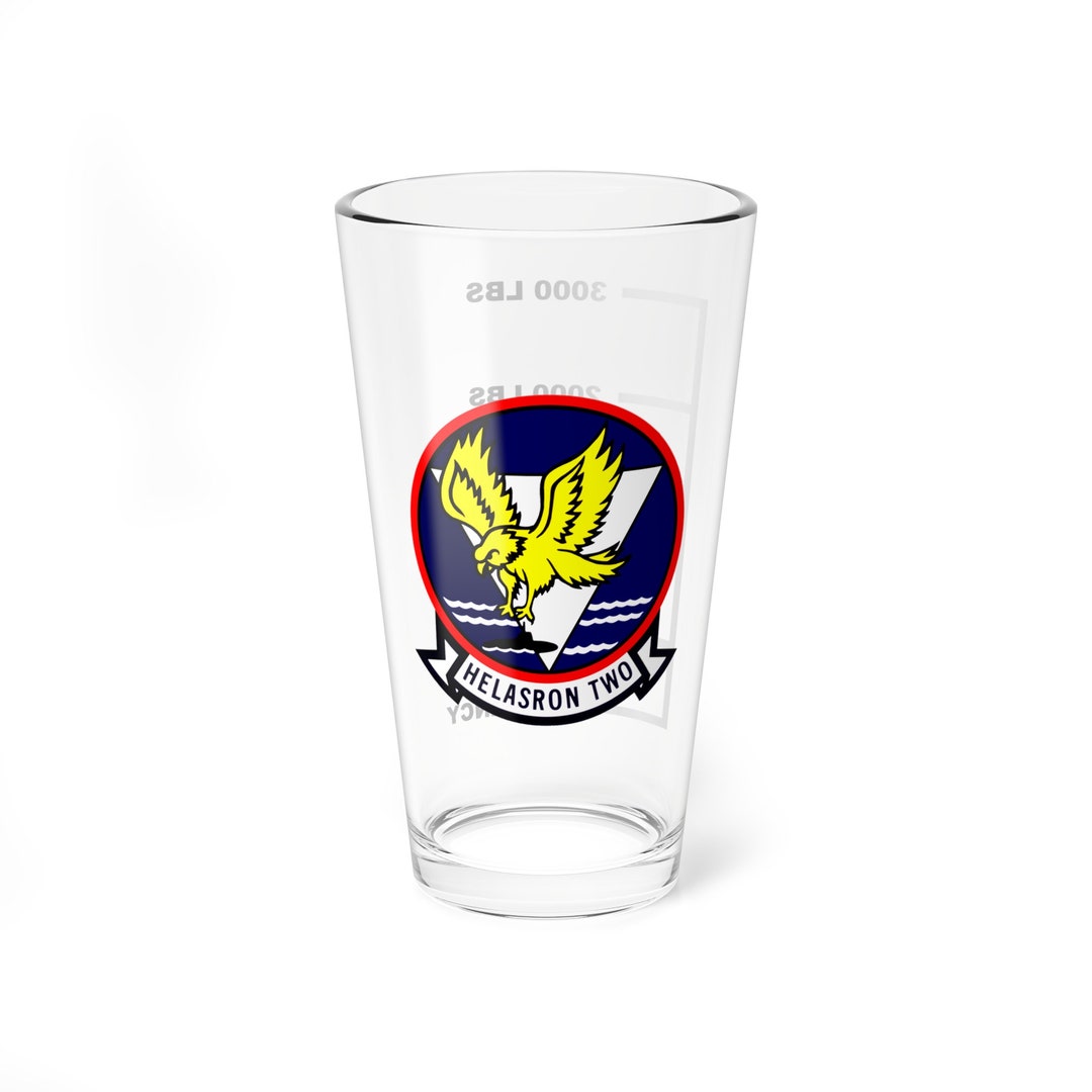 HS-2 "world Famous Golden Falcons" Fuel Low Pint Glass Mixing Glass ...