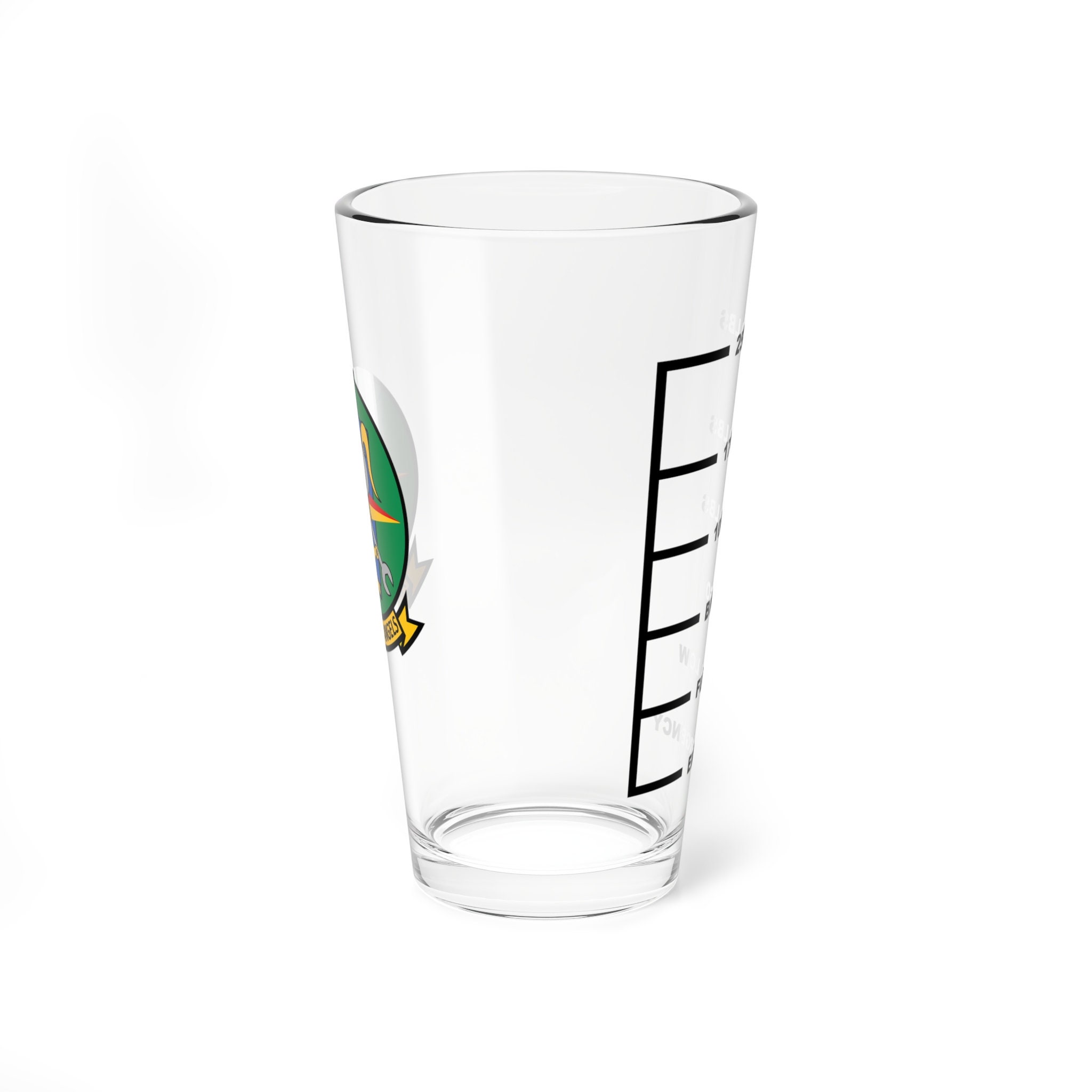 HSL-31 arch Angels Fuel Low Pint Glass Mixing Glass, 16oz, Navy ...