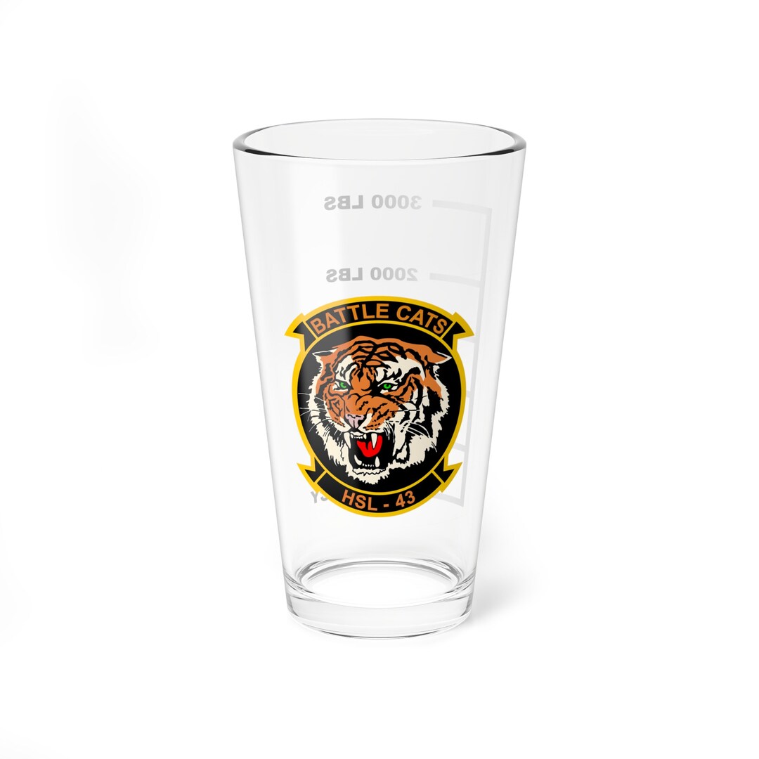 HSL-43 battlecats Fuel Low Pint Glass Mixing Glass, 16oz, Navy ...