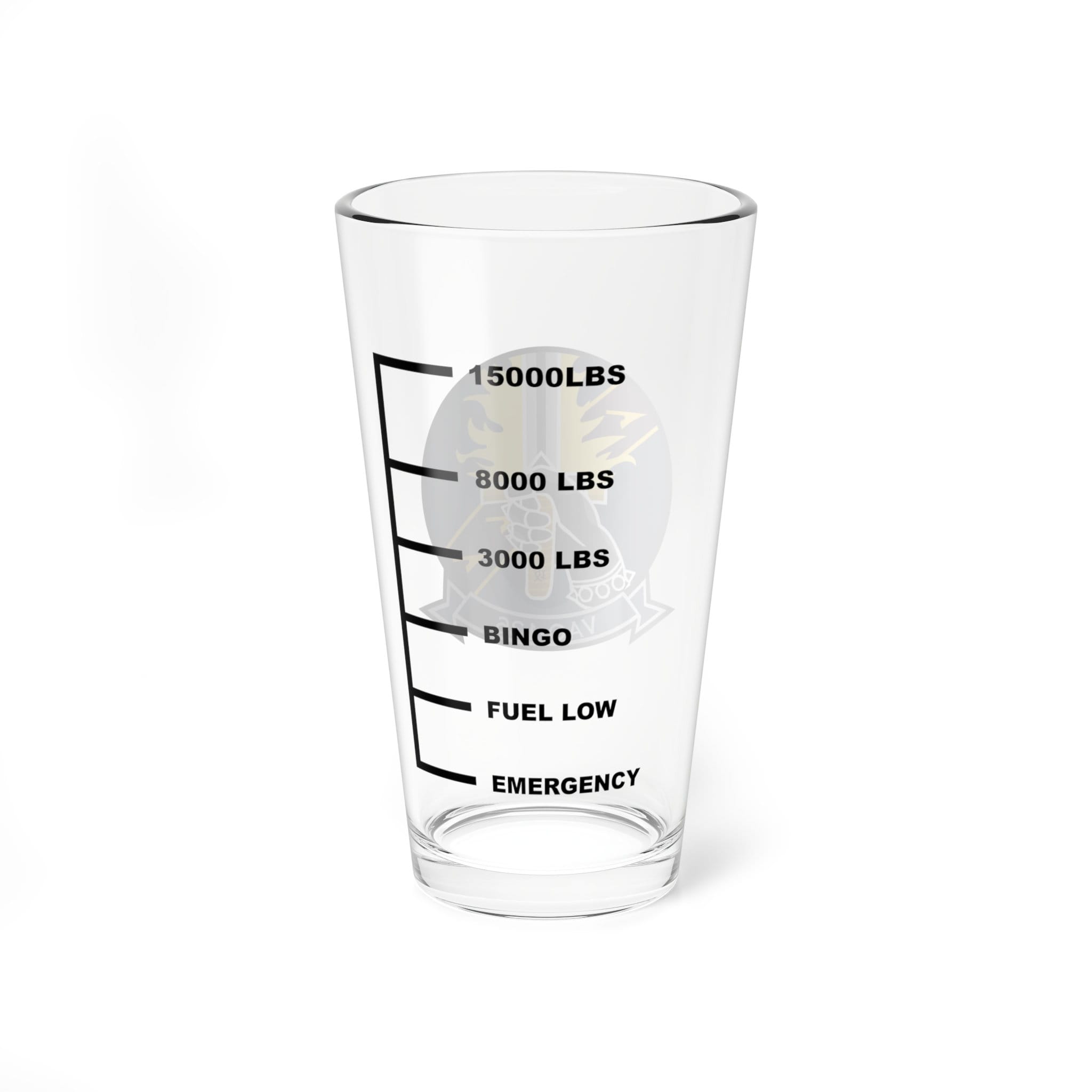 VAQ-136 gauntlets Fuel Low Pint Glass, Navy Electronic Attack Squadron ...