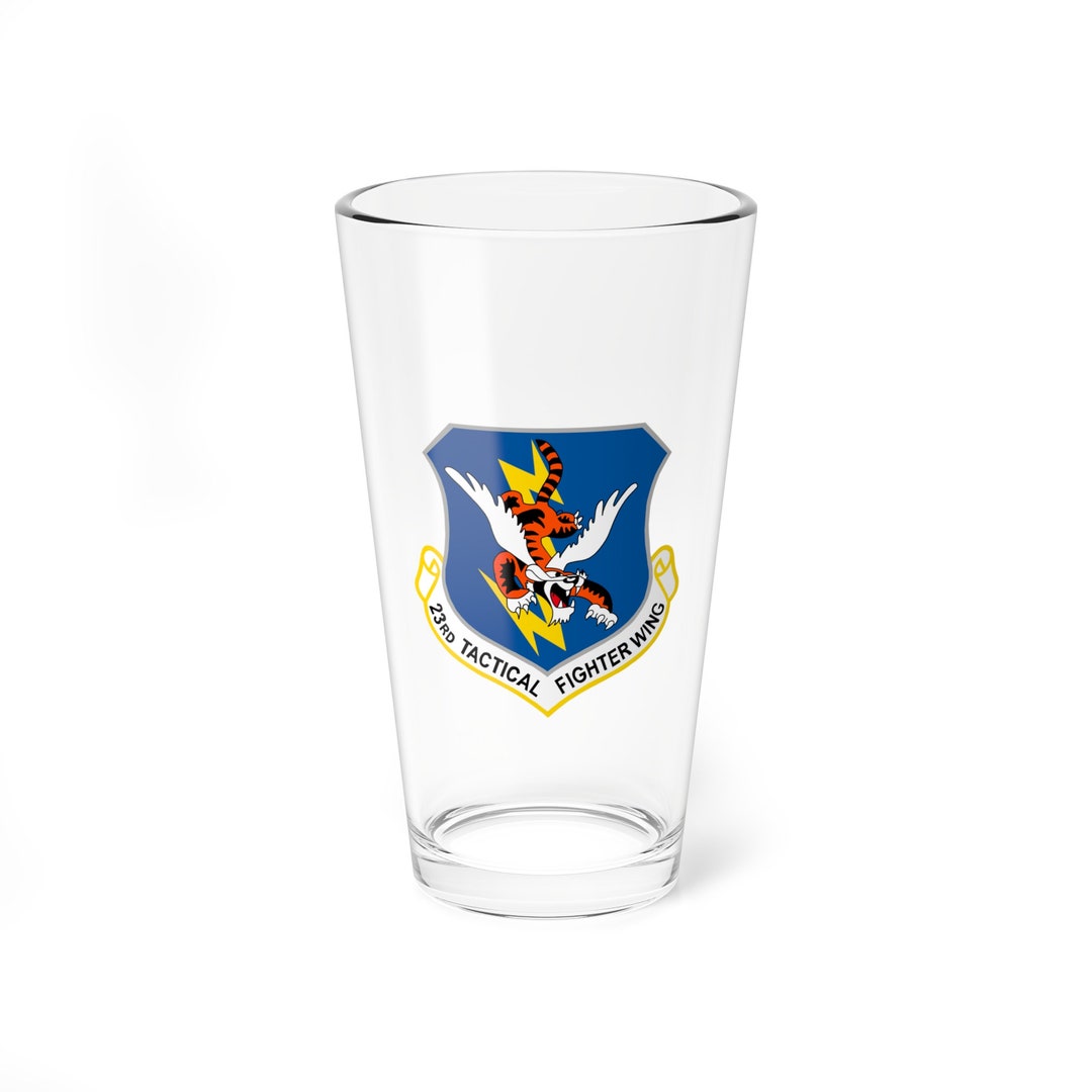 23rd Tactical Fighter Wing Pint Glass, 16oz, USAF, Aviation, Fighter ...