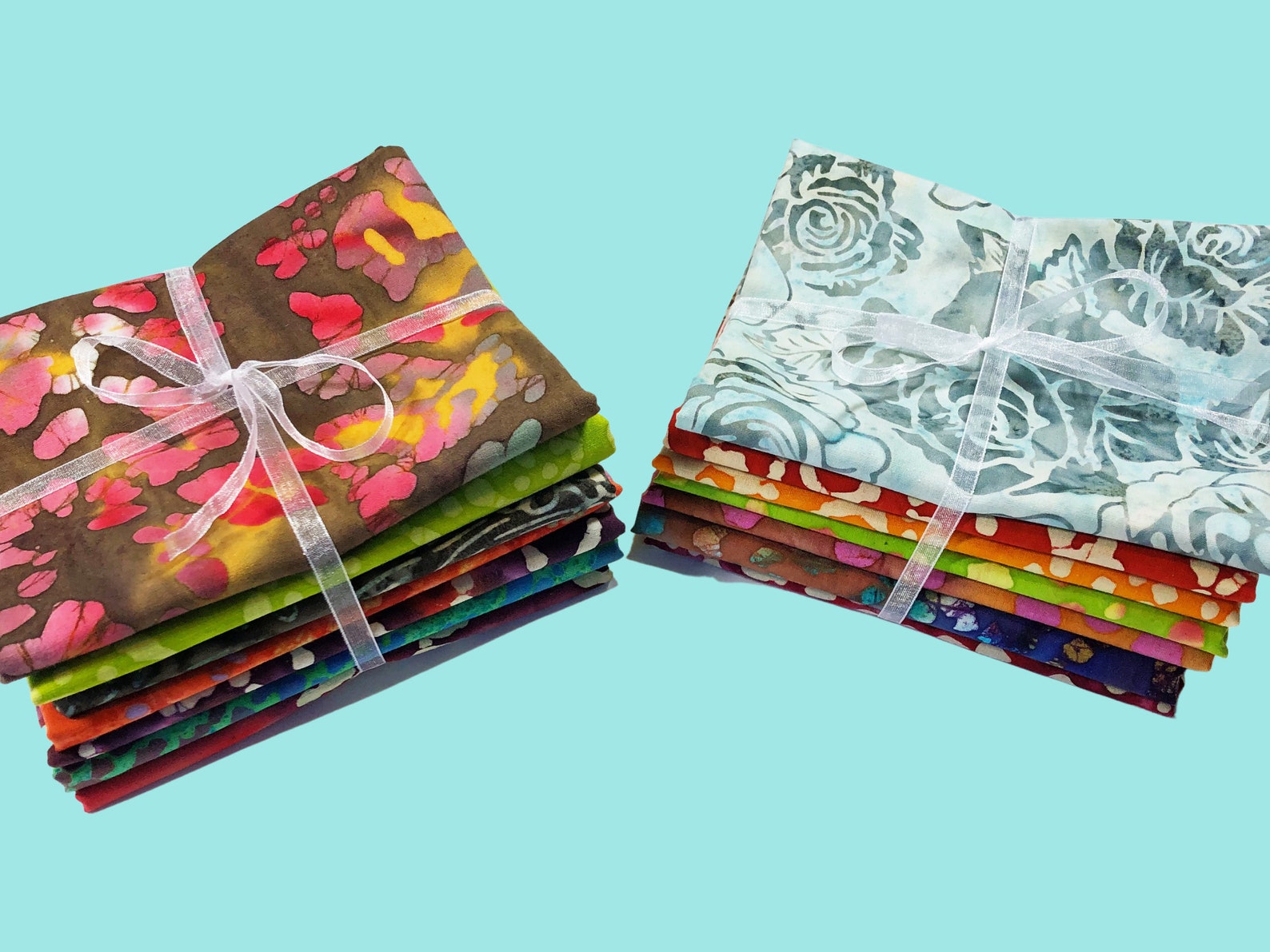 Batik Fabric Subscription Box for Quilter, Monthly Batik Fabric Fat ...